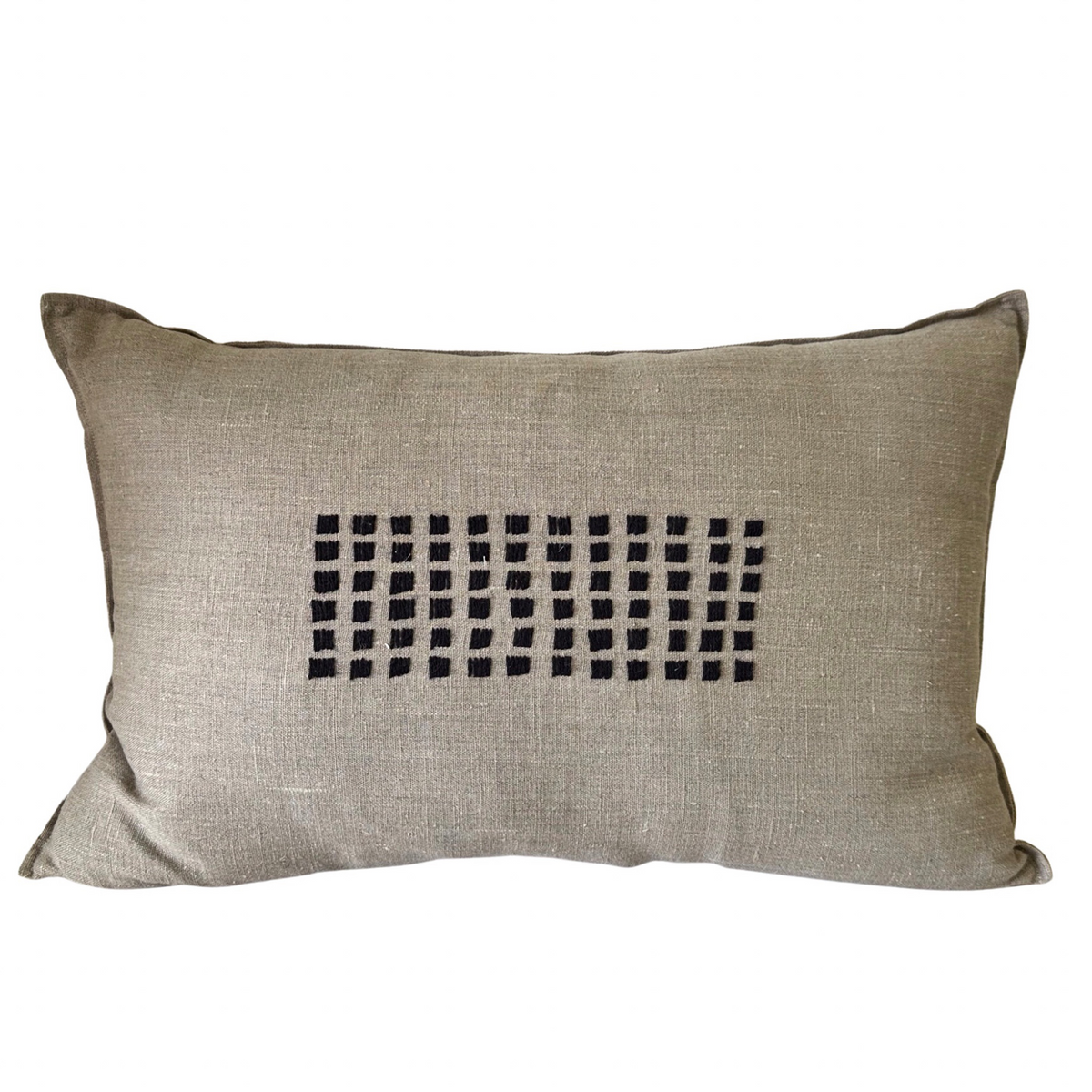 Grid Embroidered - Black – STUDIO by isobel sippel